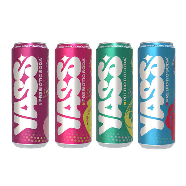 Yass Discovery Pack of 4 Cans (Cherry Cola, Pink Lemonade, Citrus ...