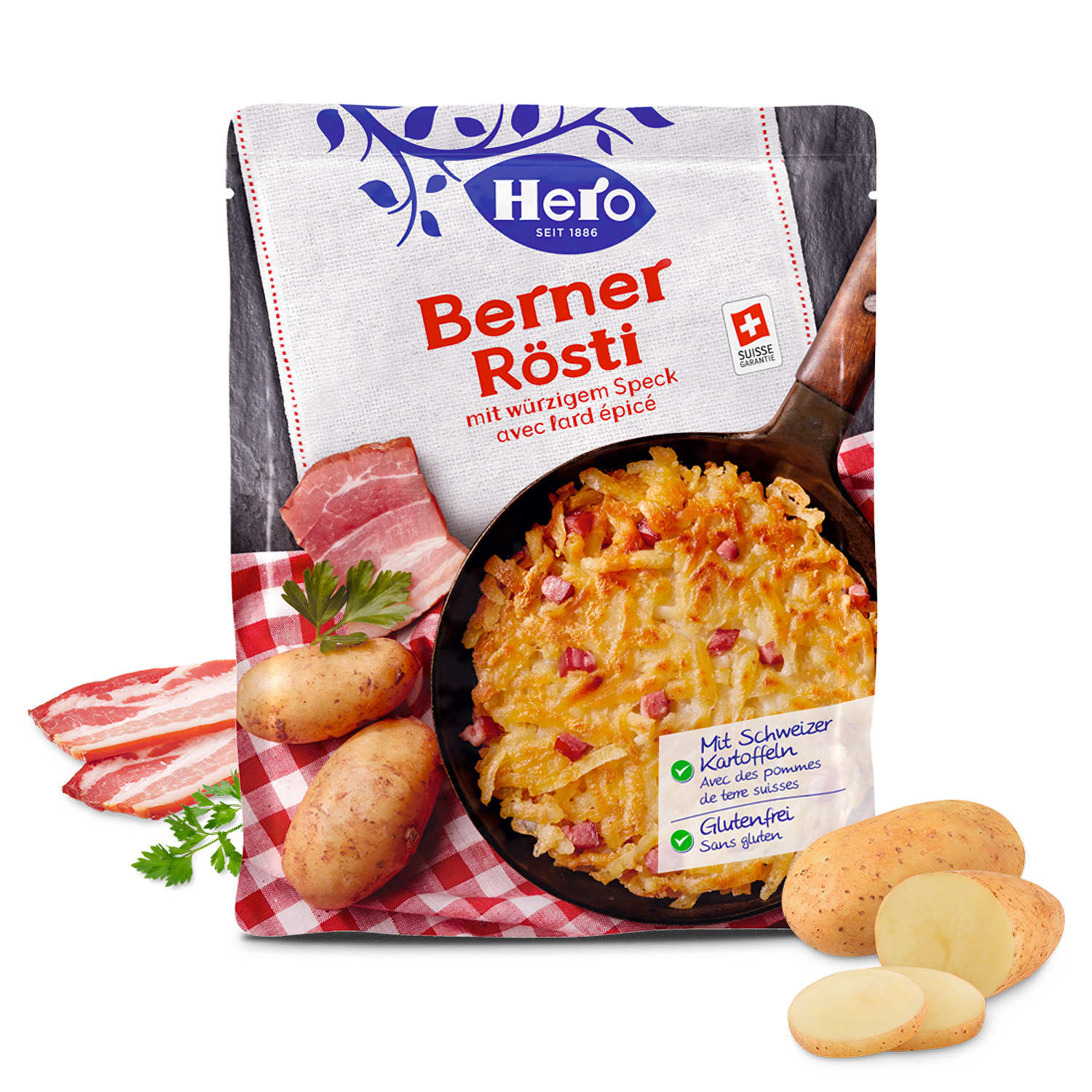 Swiss rösti with spicy bacon - Hero