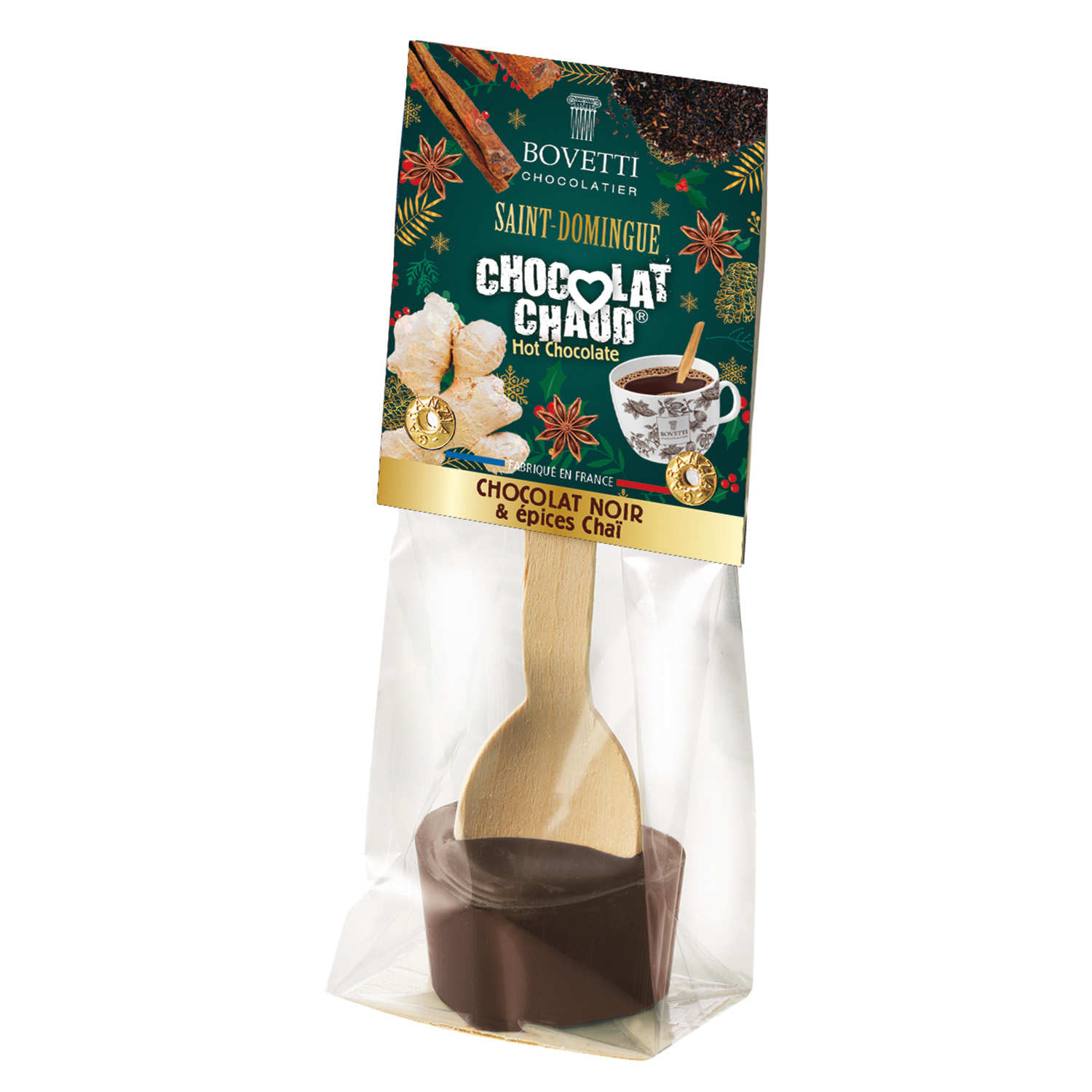 Bâtonnet pour boisson chocolatée - Chocolat noir et épices chaï ...