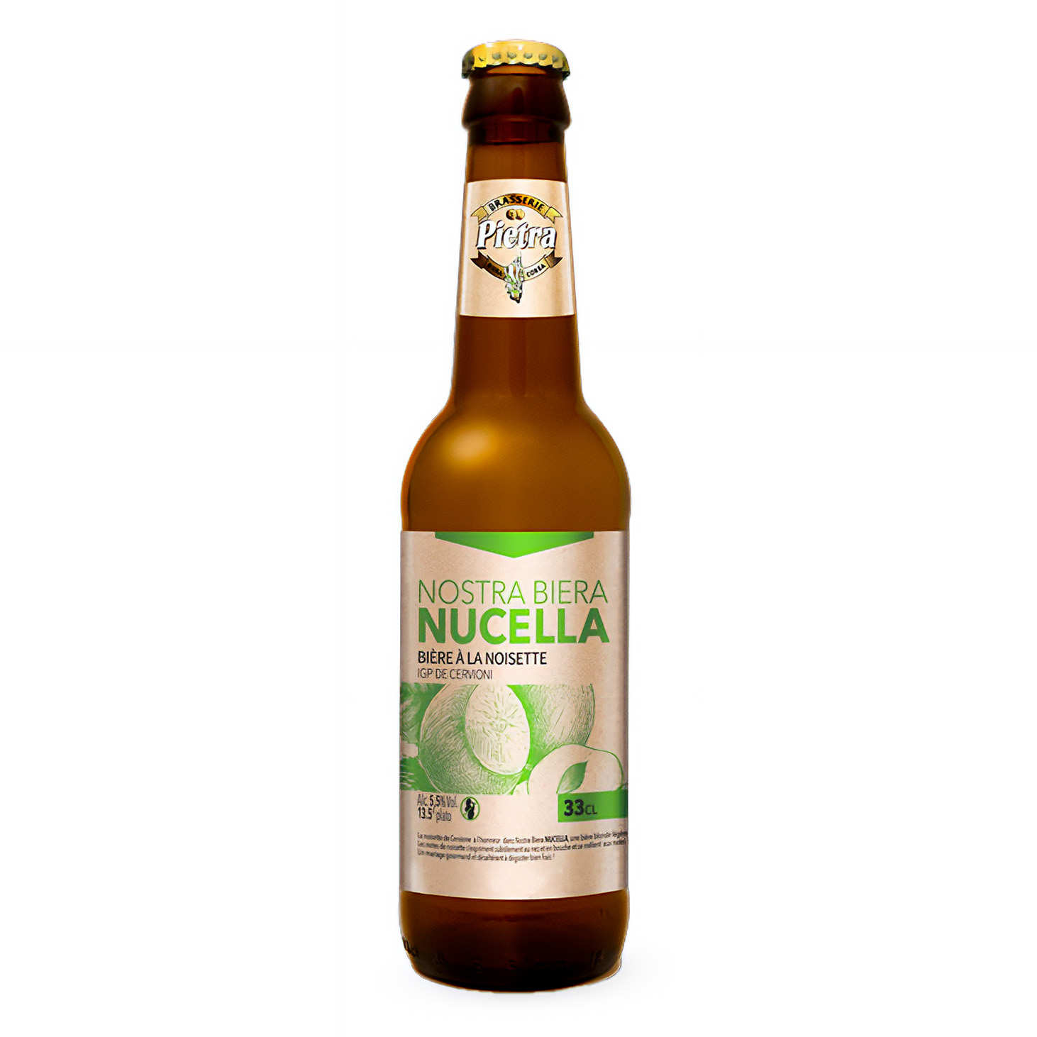 Pietra Nucella - Corsican hazelnut beer 5.5% - Brasserie Pietra