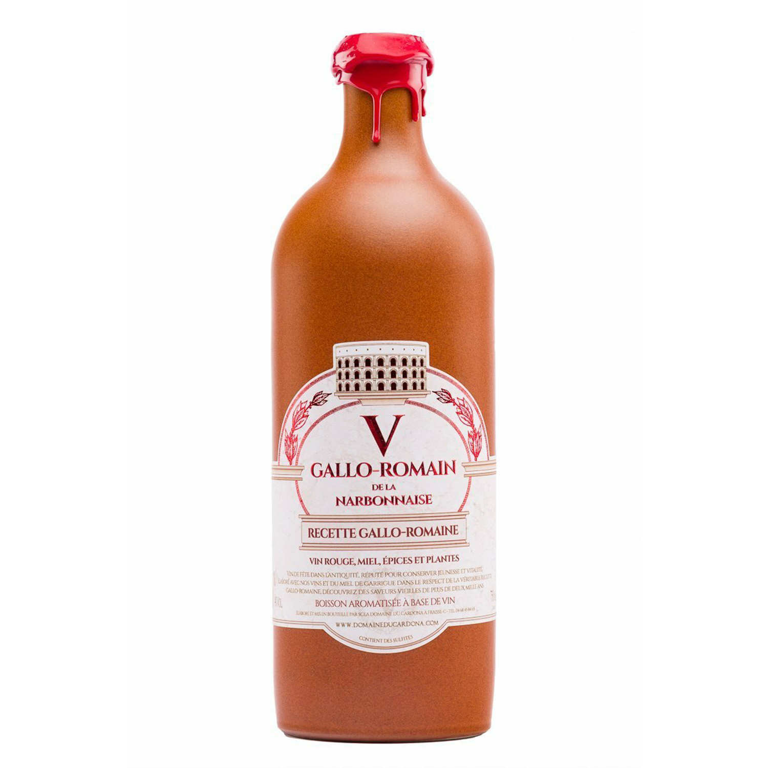 The Gallo-Roman V of Narbonne - Red wine in a stoneware bottle ...