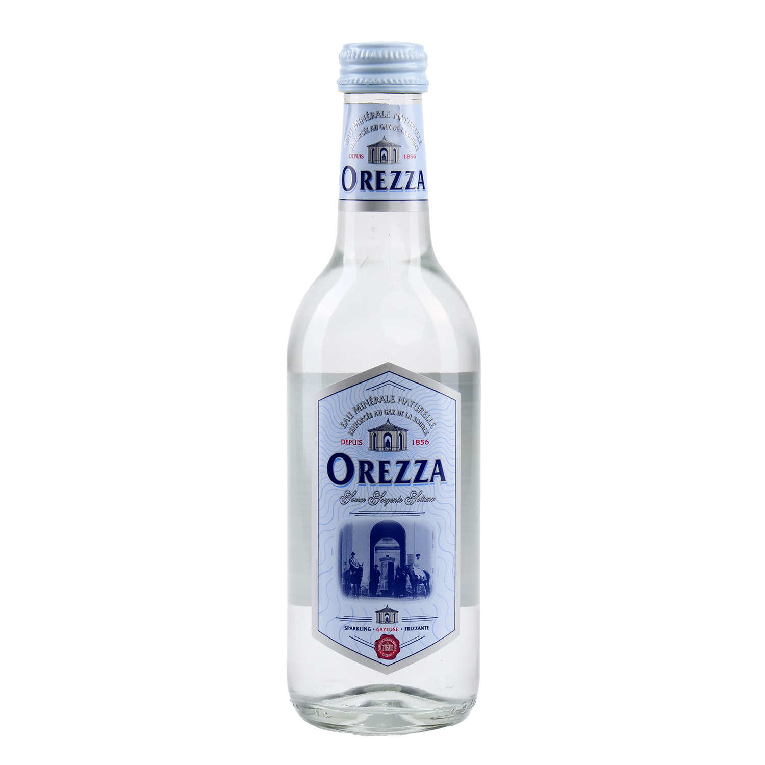 Orezza, Eau minérale pétillante de Corse - Bouteille de 33cl - Orezza