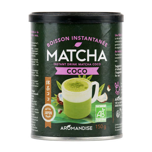 Boisson instantanée bio - Matcha Coco - Aromandise