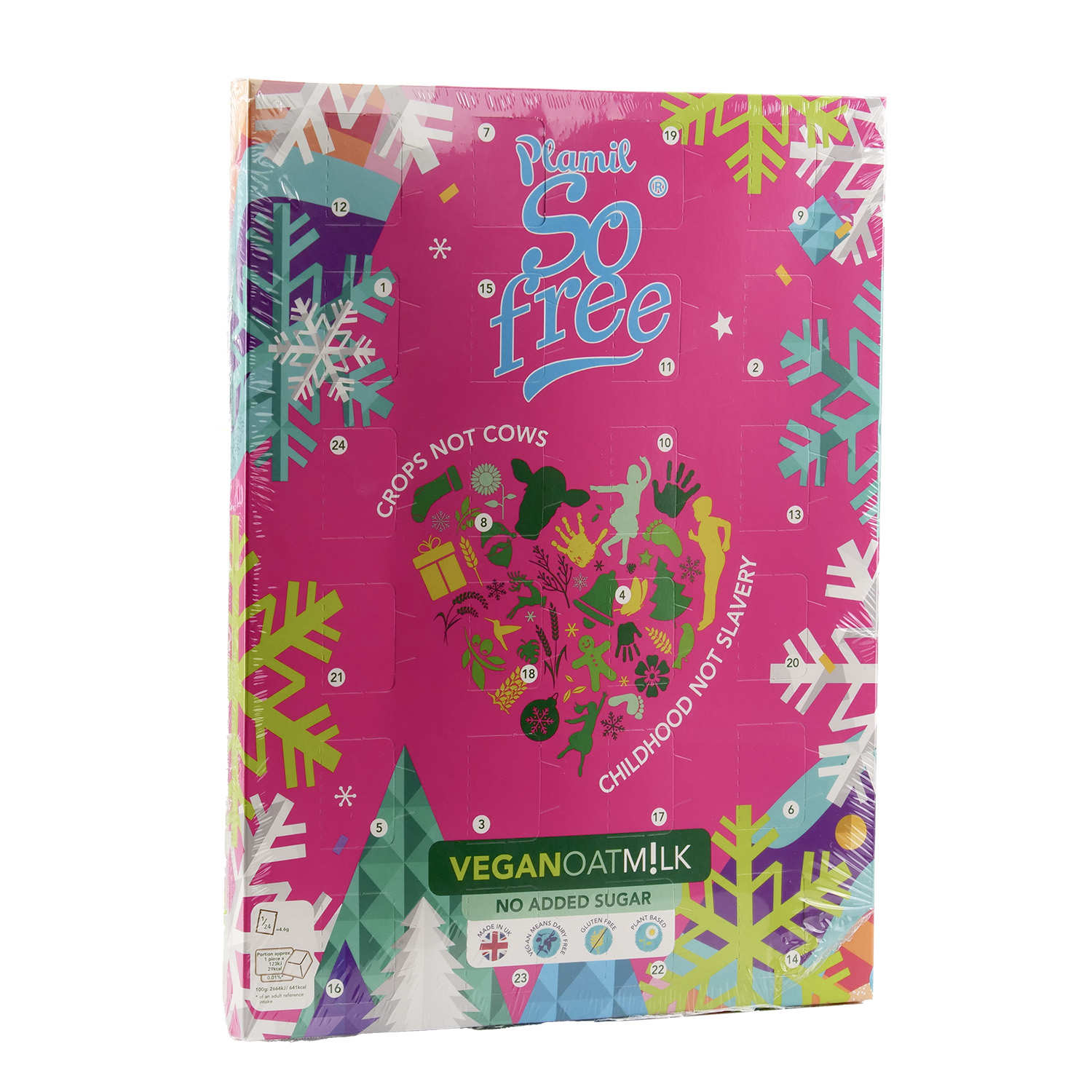 Plamil Vegan Chocolate Advent Calendar with No Added Sugar - Plamil