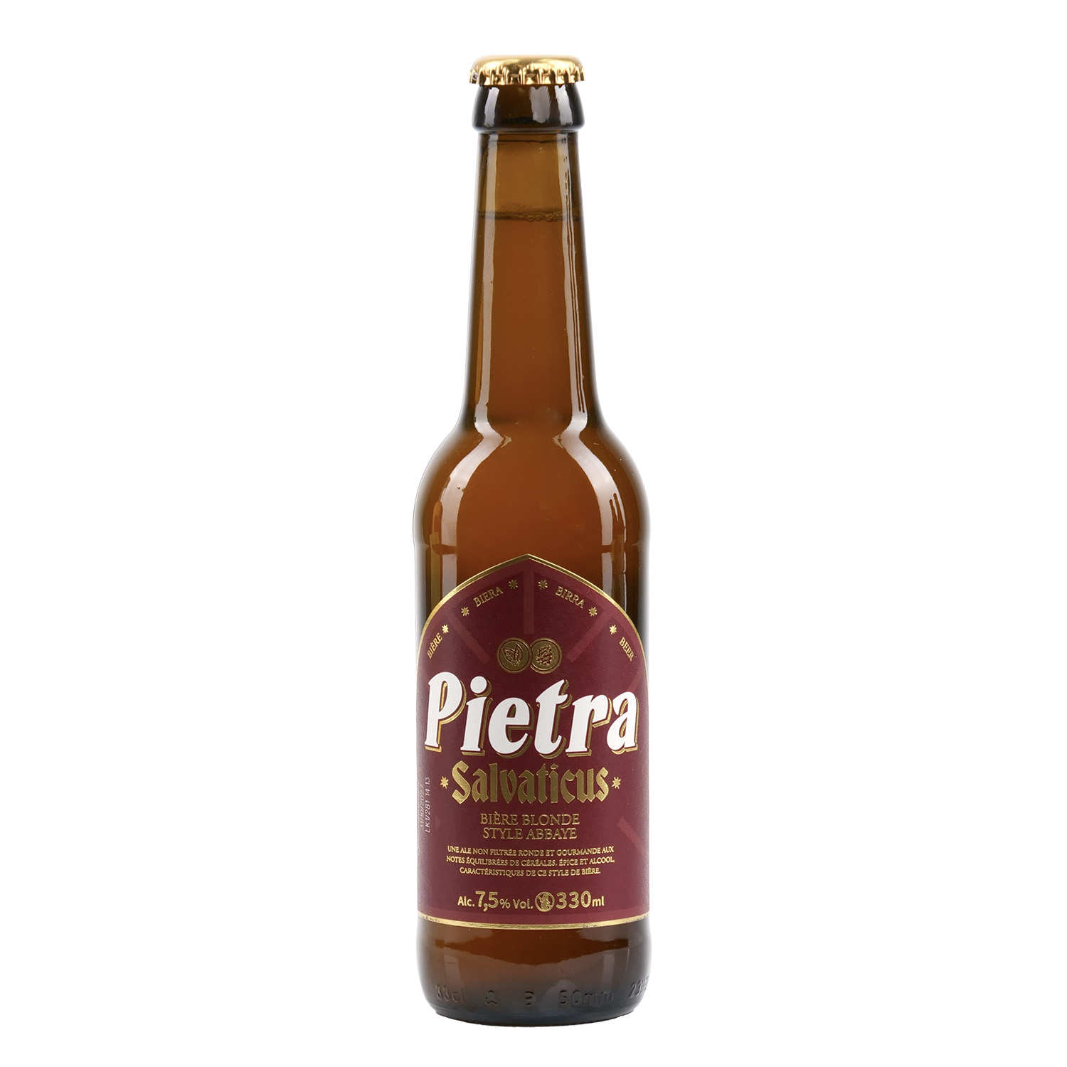 Pietra Salvaticus - Blond Corsican beer 7.5% - Brasserie Pietra