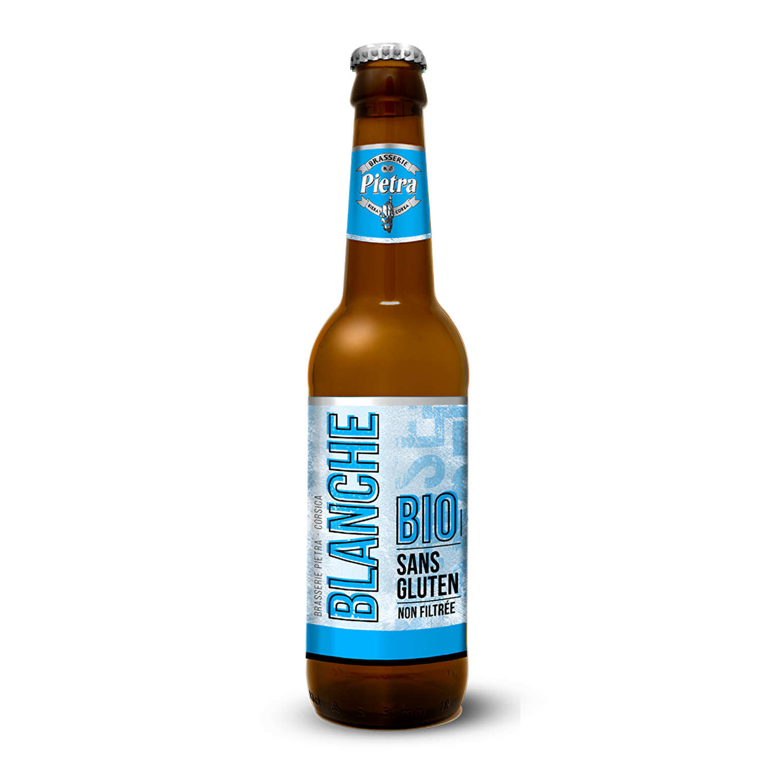 Bière Corse blanche bio et sans gluten - Pietra 5,5% - Brasserie Pietra