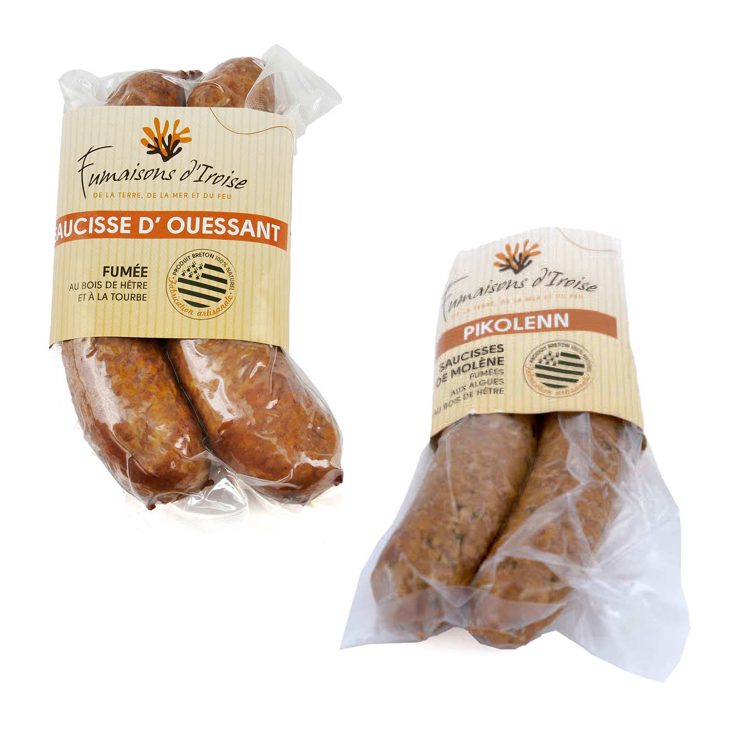 Lot découverte saucisses fumées de Molène et d'Ouessant - Fumaisons d ...