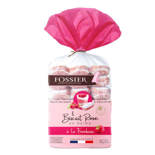 Pink Reims raspberry biscuits - Maison Fossier - Biscuits Fossier