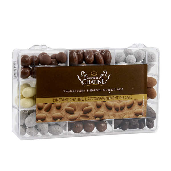 Boîte Maison de la Chatine 9 compartiments - Assortiment de confiseries ...