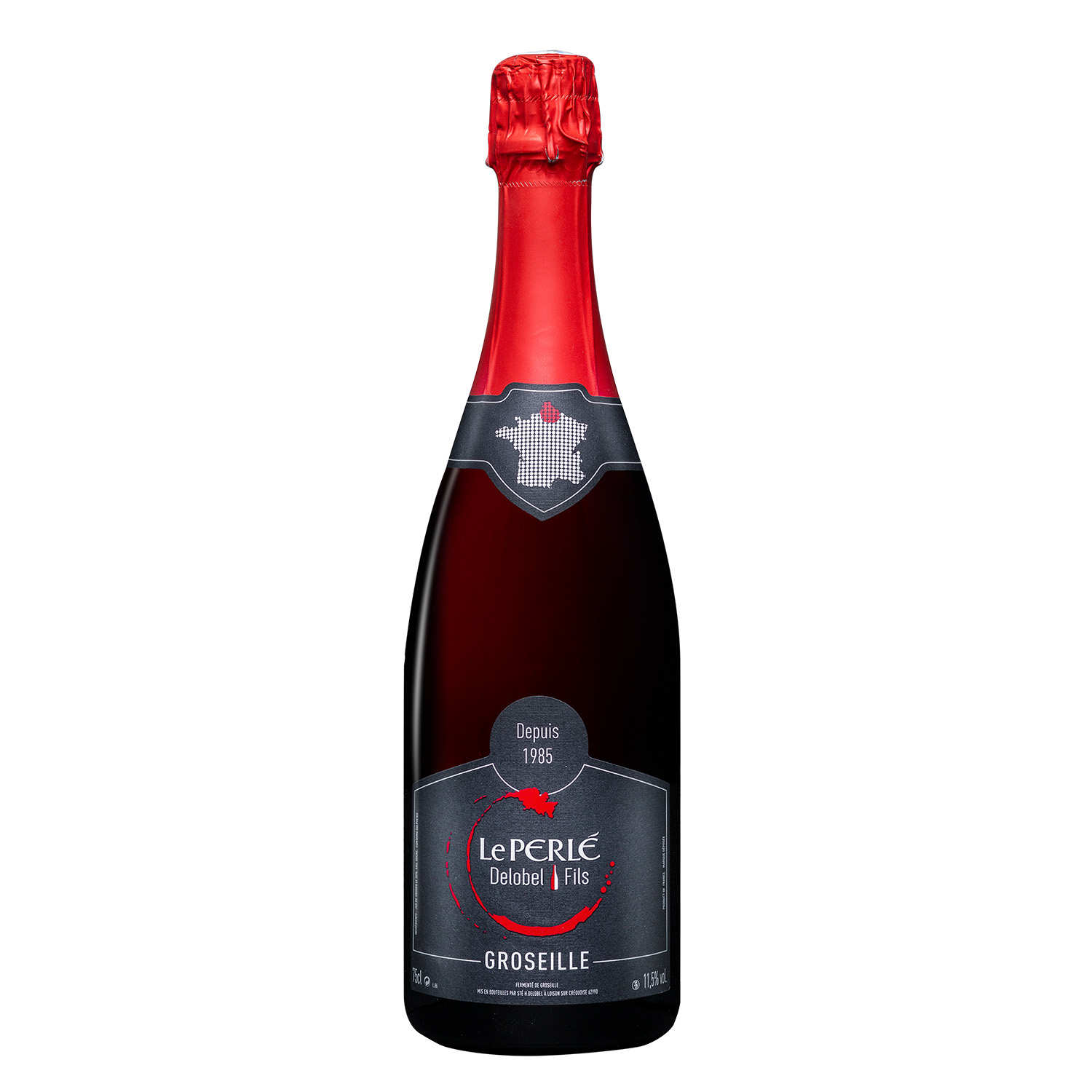 Perlé de groseille - fruit wine 11.5% - Le Perlé Delobel