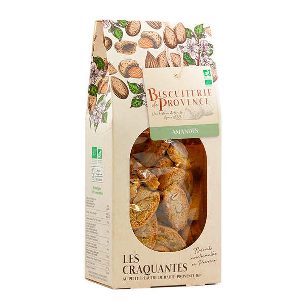 Organic almond crisps - Biscuiterie de Provence
