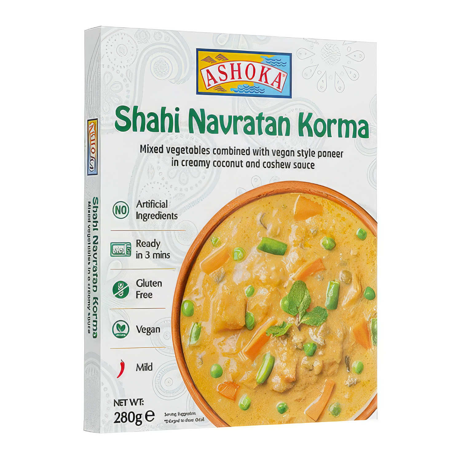 Shahi Navratan Korma instantané - Légumes et tofu sauce coco et noix de ...