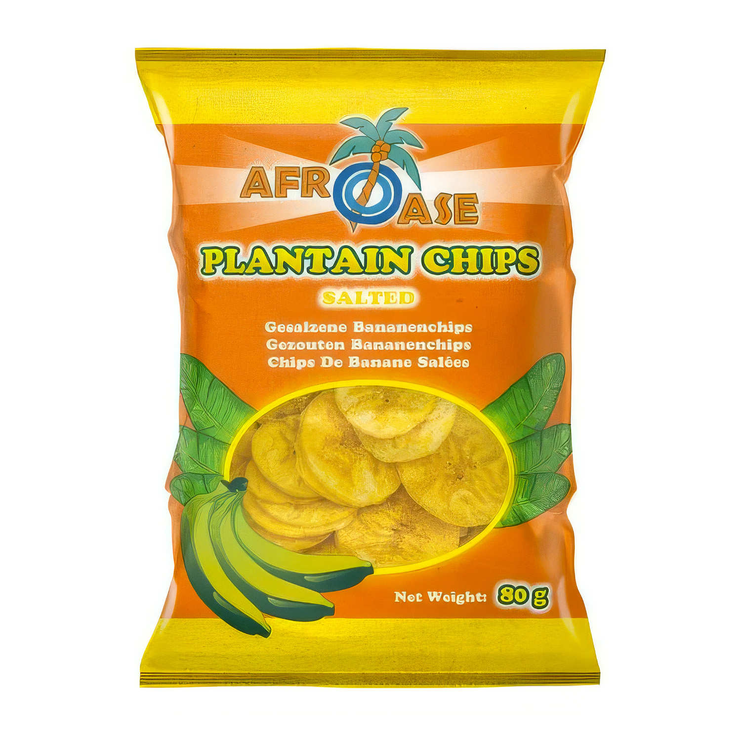 Chips de banane plantain salées - Afroase