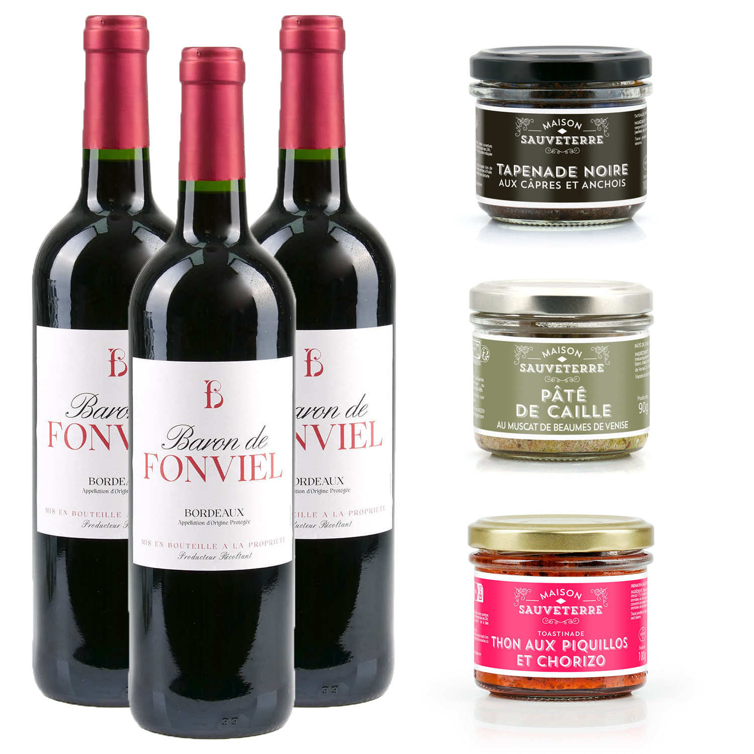 Special offer "The Essentials" - 3 red wines and 3 spreads