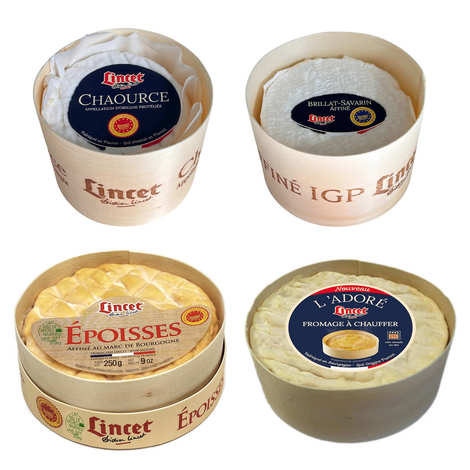 Gourmet assortment of 4 cheeses - Lincet Cheese Shop - Lincet