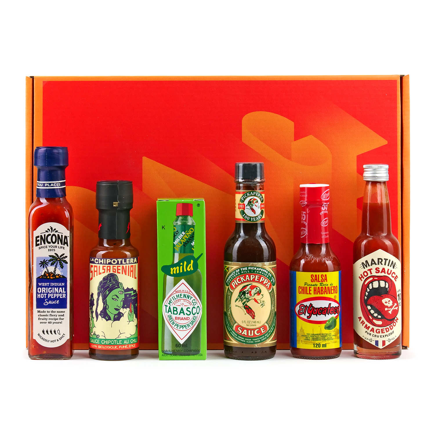 Caliente Gift Set - Assortment of Hot Sauces - BienManger Paniers Garnis