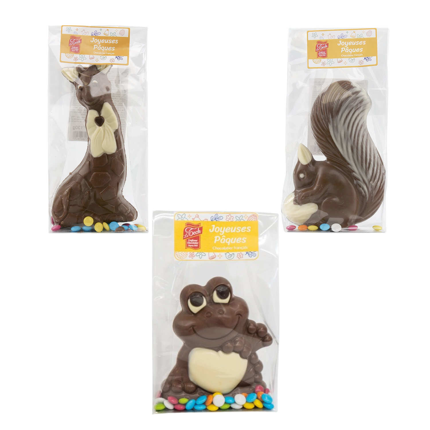 Assortiment d’animaux rigolos de Pâques - Confiserie du Tech