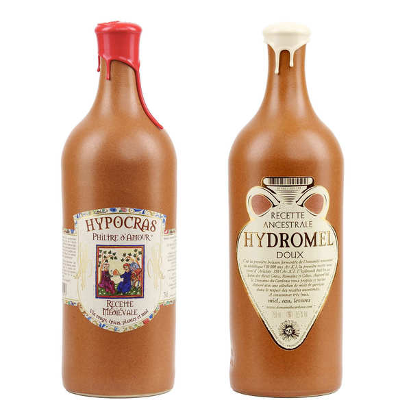 Discovery set of 2 medieval aperitifs (hypocras and mead) - Domaine du ...