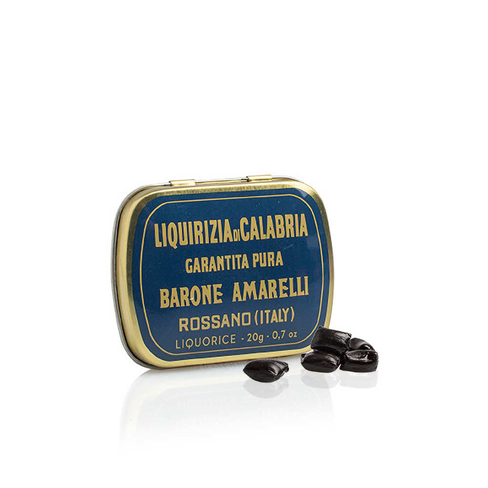 Spezzatina, small pieces of pure Licorice - Barone Amarelli metal box ...