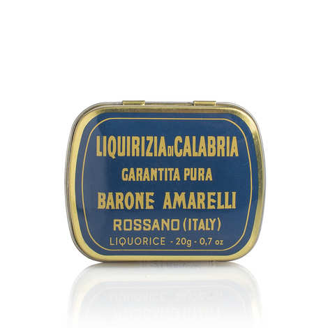 Spezzatina, small pieces of pure Licorice - Barone Amarelli metal box ...