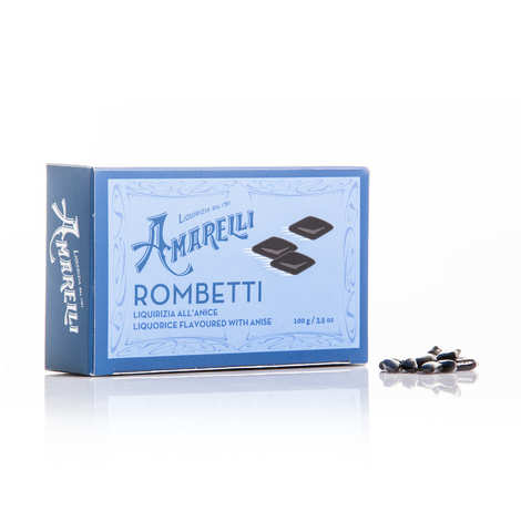 Rombetti Amarelli - Small diamonds of hard Licorice with anise - Amarelli