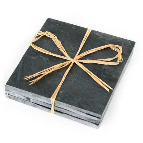 4 Square Slate Coasters