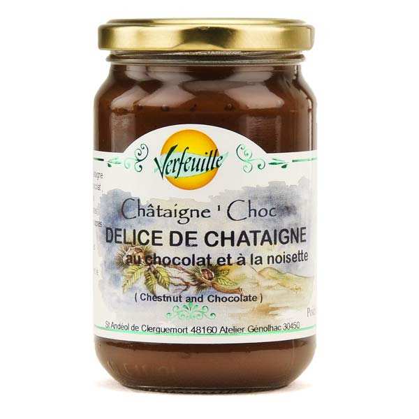 Chestnut jam with chocolate and hazelnuts - Verfeuille