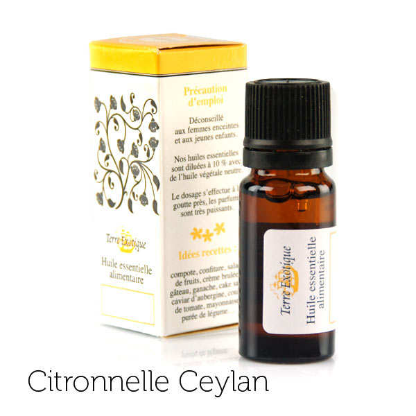 Organic Essential Ceylon Citronnella Oil - Terre Exotique
