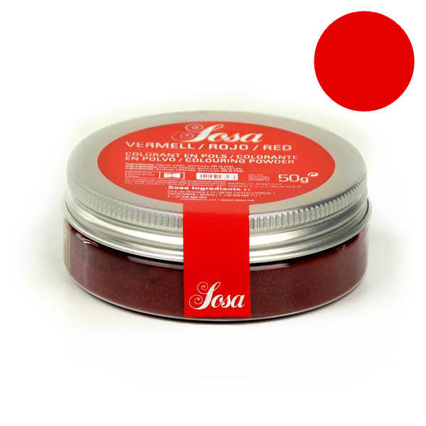 Red strawberry-flavoured colouring powder - Sosa ingredients