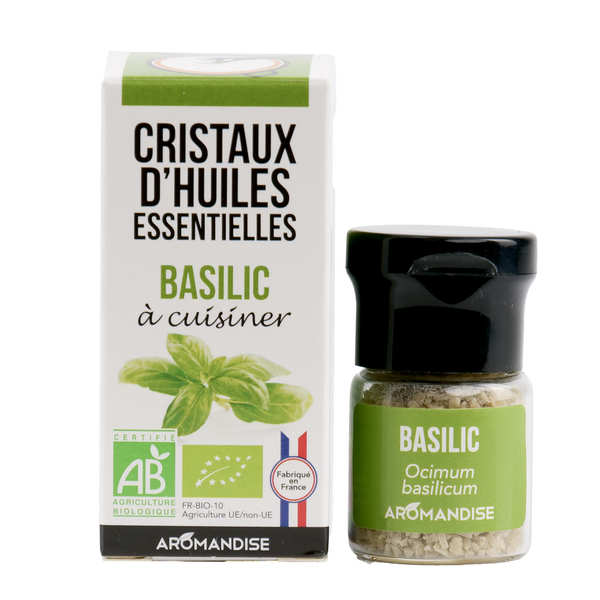 Basil - Essential Oil Crystals for Cooking - Organic - Aromandise