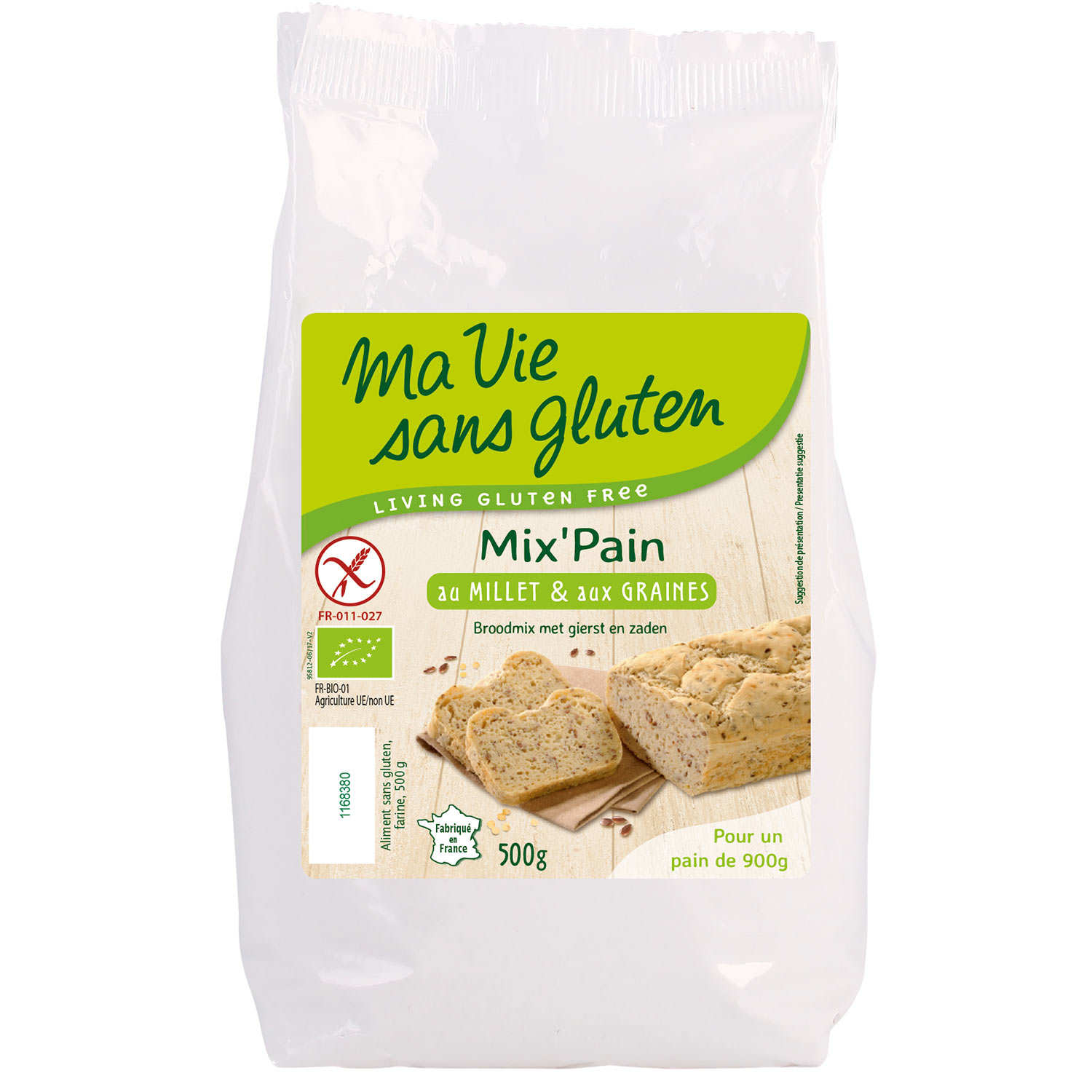 Préparation pour pain bio au millet et aux graines - Sans gluten - Ma vie sans gluten