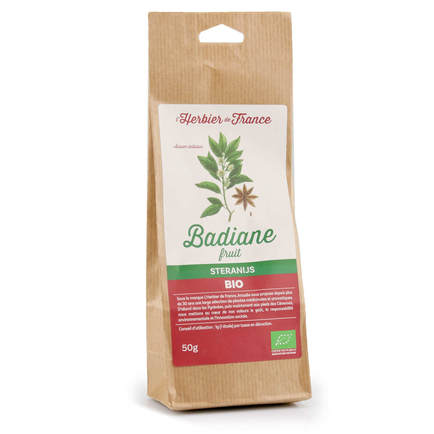 Badiane bio (anis étoilée entière) - Cook - Herbier de France